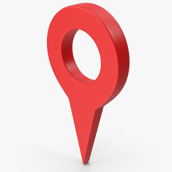 modelo 3d Símbolo de pin de mapa rojo - TurboSquid 2193349