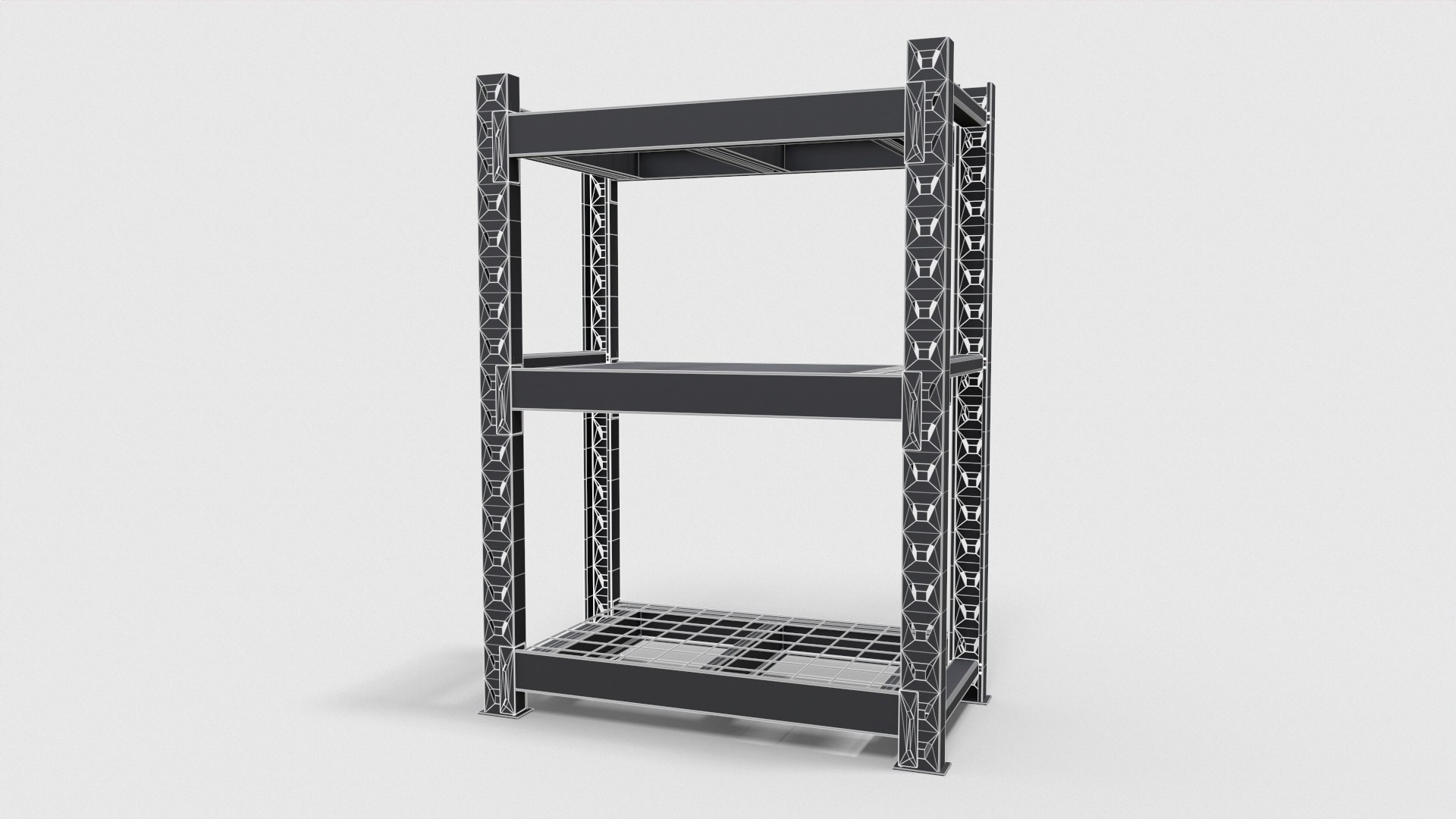 1 Ultra Heavy Duty Rack 1400 X 700 3D Model - TurboSquid 2053437