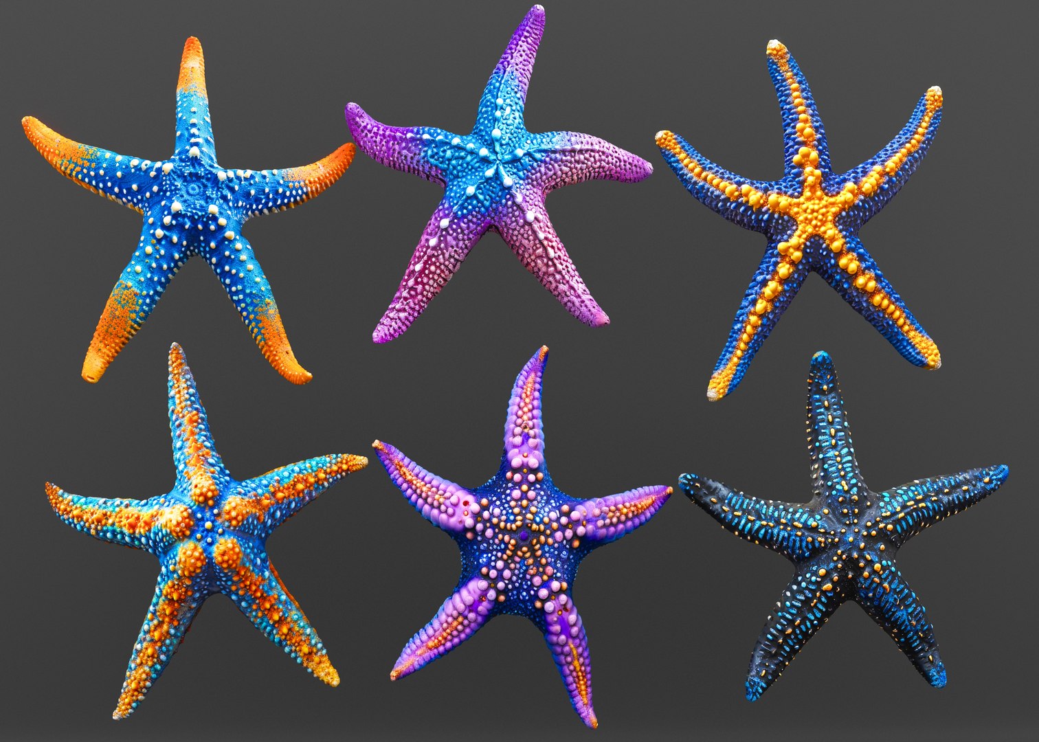 Starfish Pack Model - TurboSquid 2181039