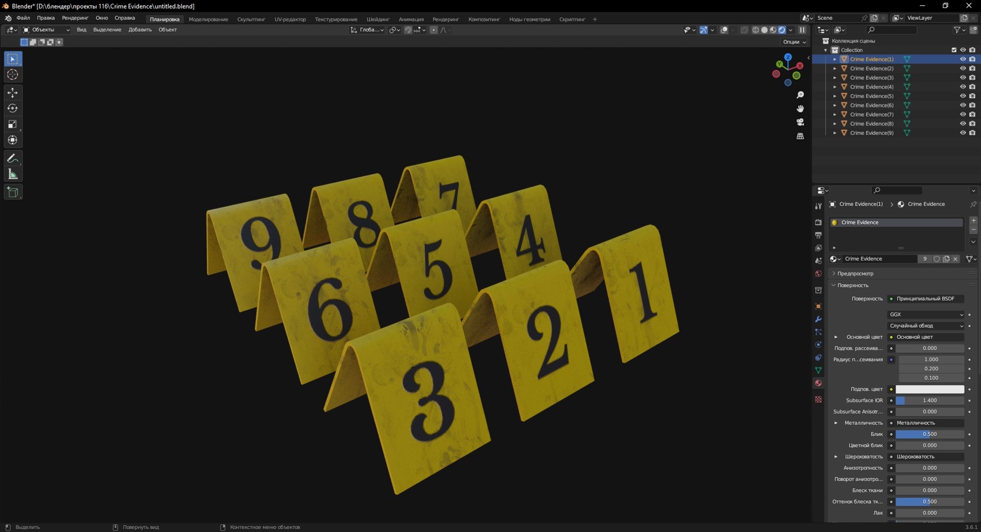Crime Evidence 3D Model - TurboSquid 2098752