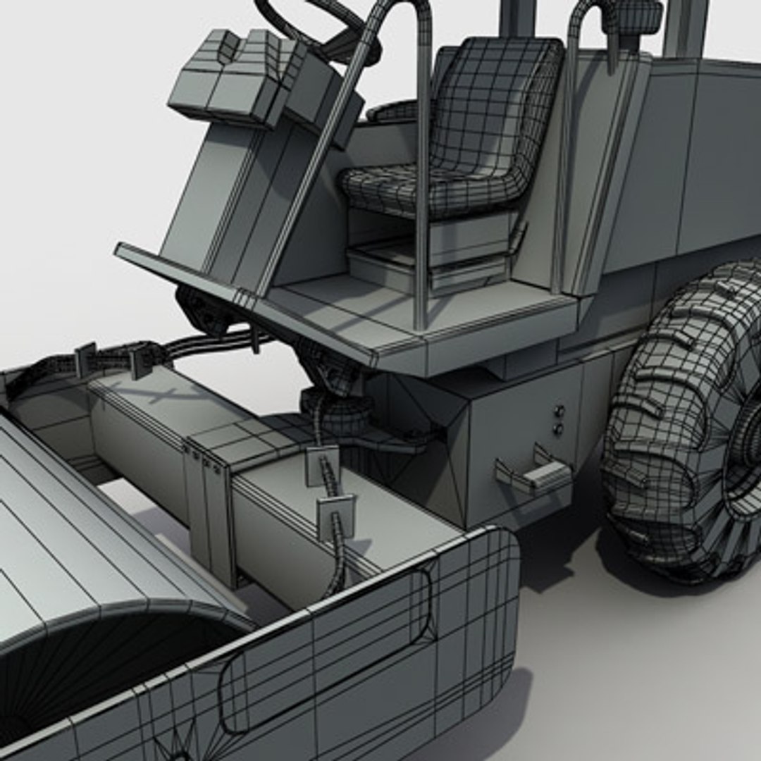 Vibratory Soil Compactor 3d Model
