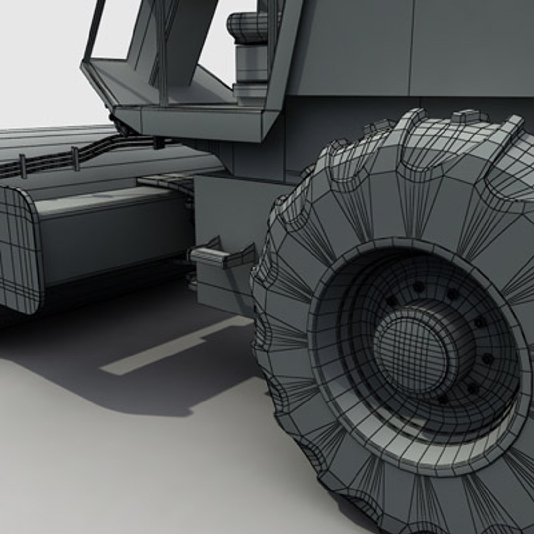 Vibratory Soil Compactor 3d Model