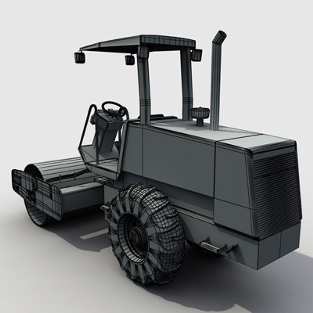 Vibratory Soil Compactor 3d Model