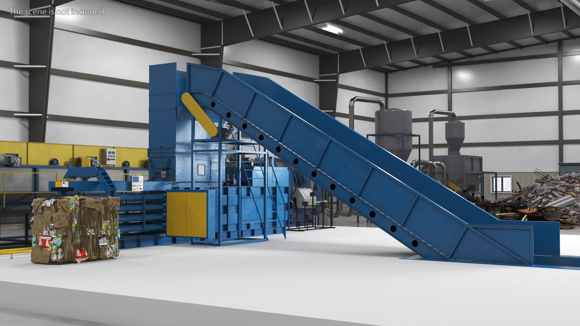 Automatic Horizontal Baler Blue Model - TurboSquid 2368249