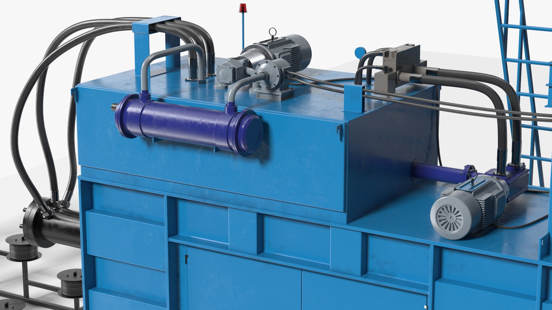 Automatic Horizontal Baler Blue Model - TurboSquid 2368249