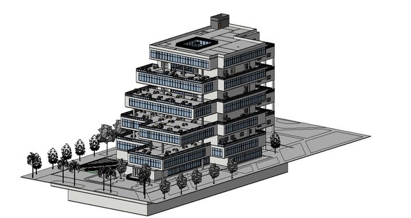 Revit Bank Headquarter Building Model 3D model - TurboSquid 1852575