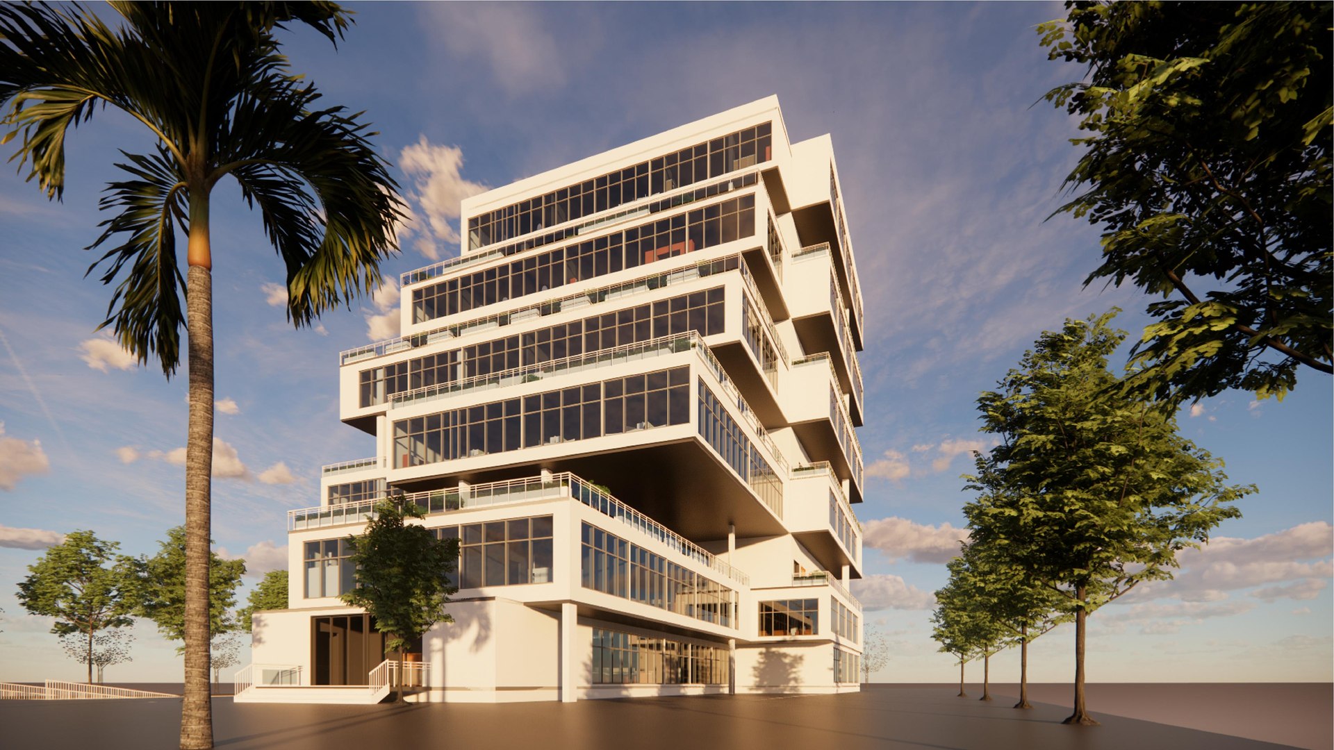 Revit Bank Headquarter Building Model 3D Model - TurboSquid 1852575