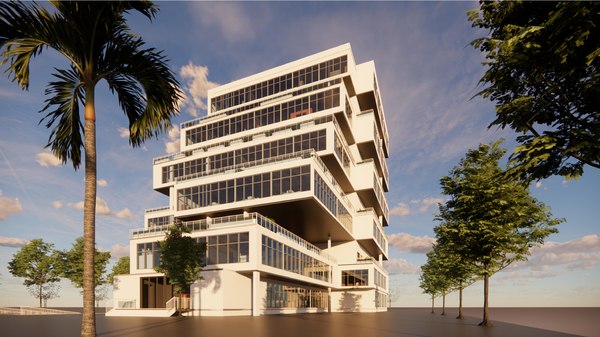 Revit Bank Headquarter Building Model 3D model - TurboSquid 1852575