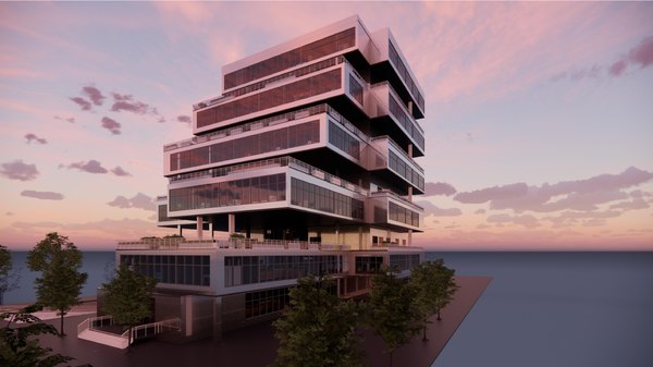 Revit Bank Headquarter Building Model 3D model - TurboSquid 1852575