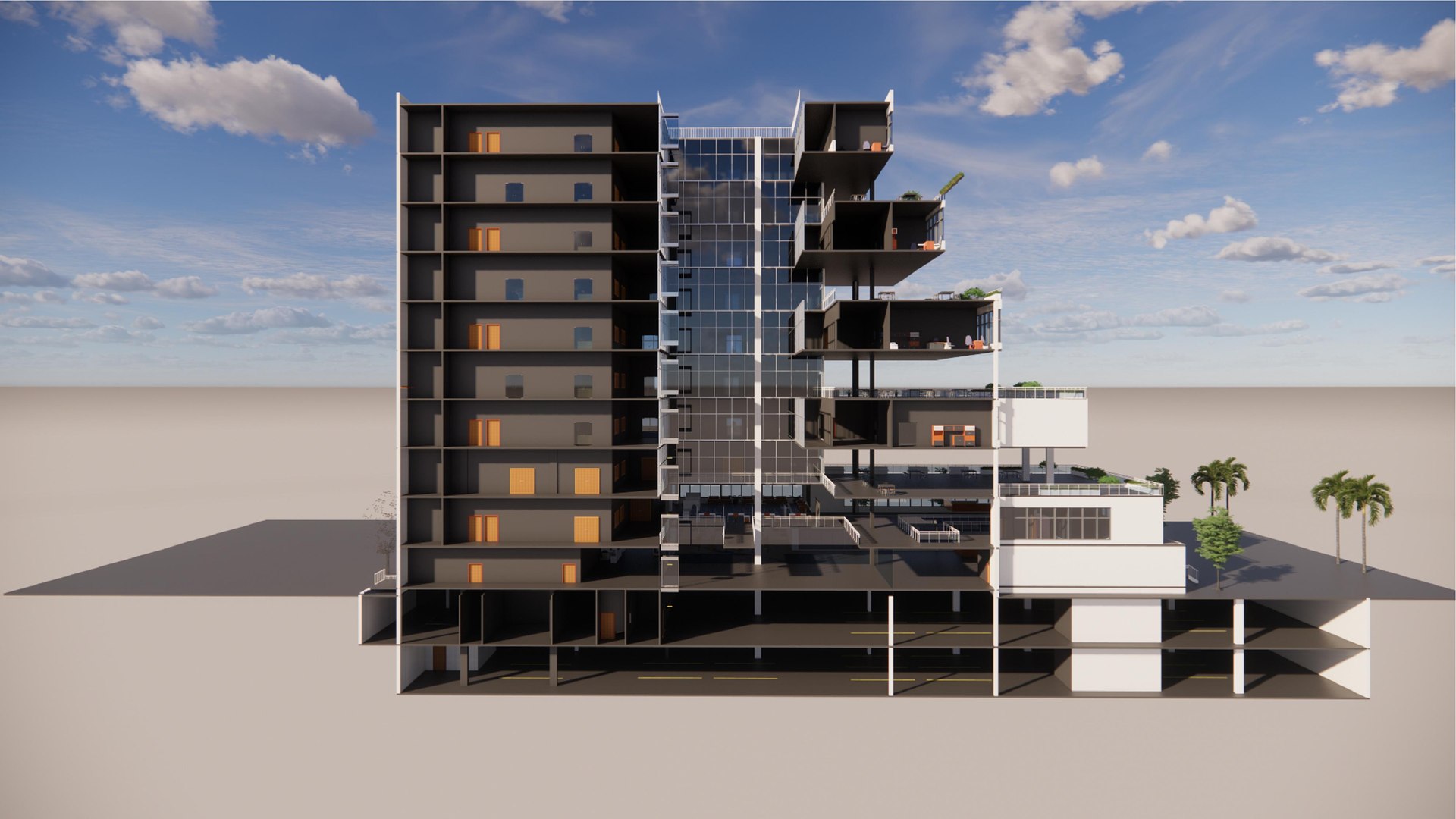 Revit Bank Headquarter Building Model 3D Model - TurboSquid 1852575