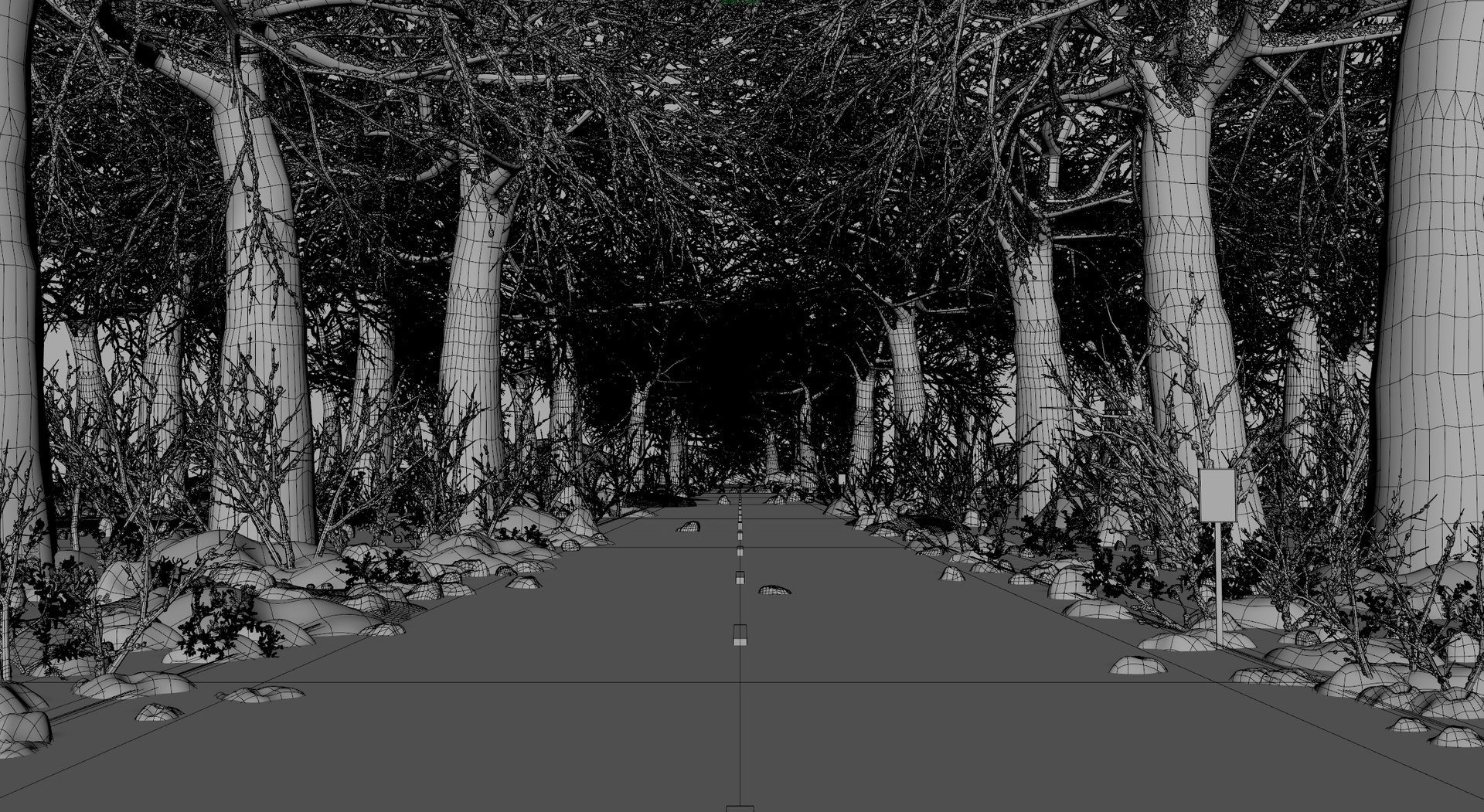 3D Model Road Winter - TurboSquid 1488425