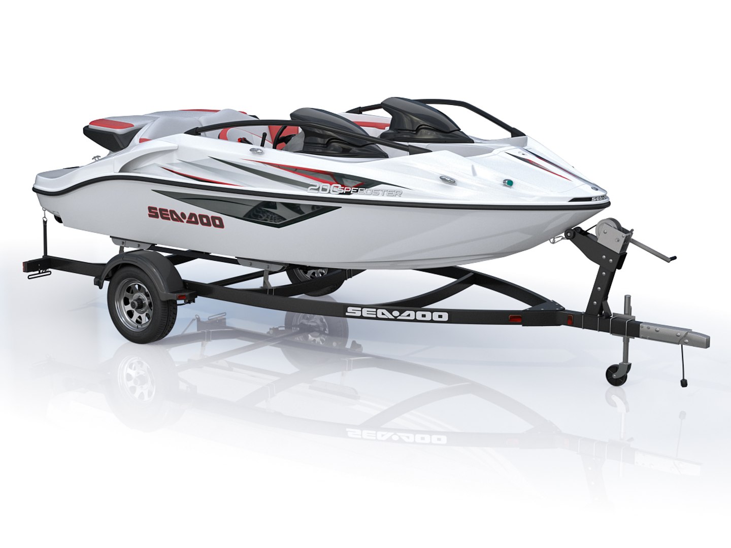 sea-doo speedster 200 trailer 3d model