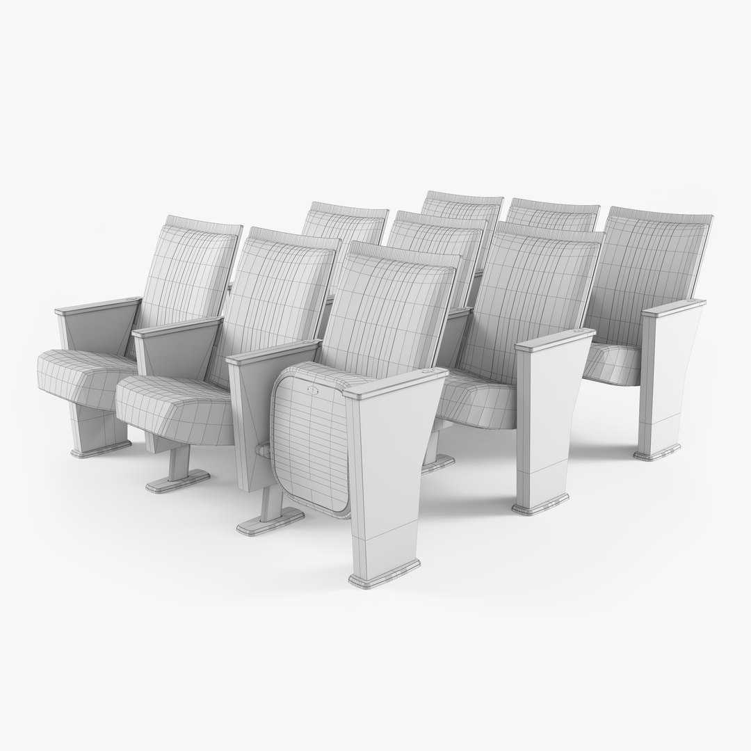 Hussey Seating Auditorium Chair 3D - TurboSquid 1561463