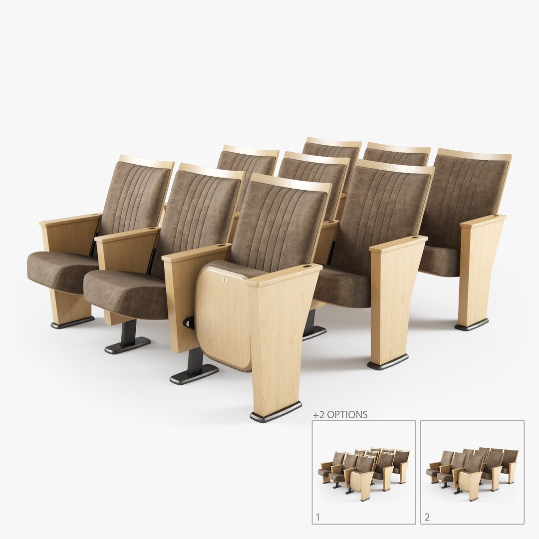 Hussey Seating Auditorium Chair 3D - TurboSquid 1561463