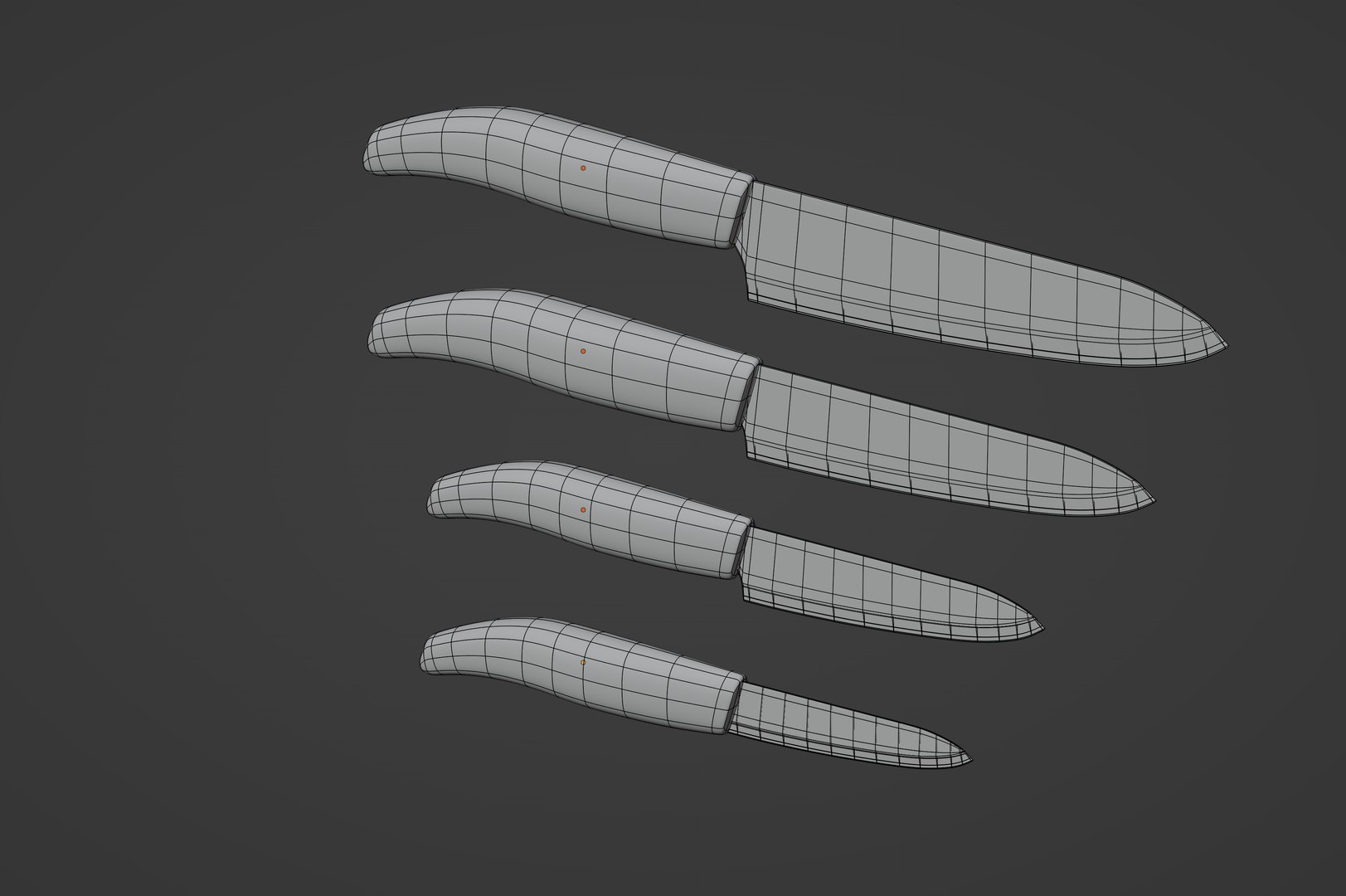 Ceramic Knives 3D Model - TurboSquid 2196371