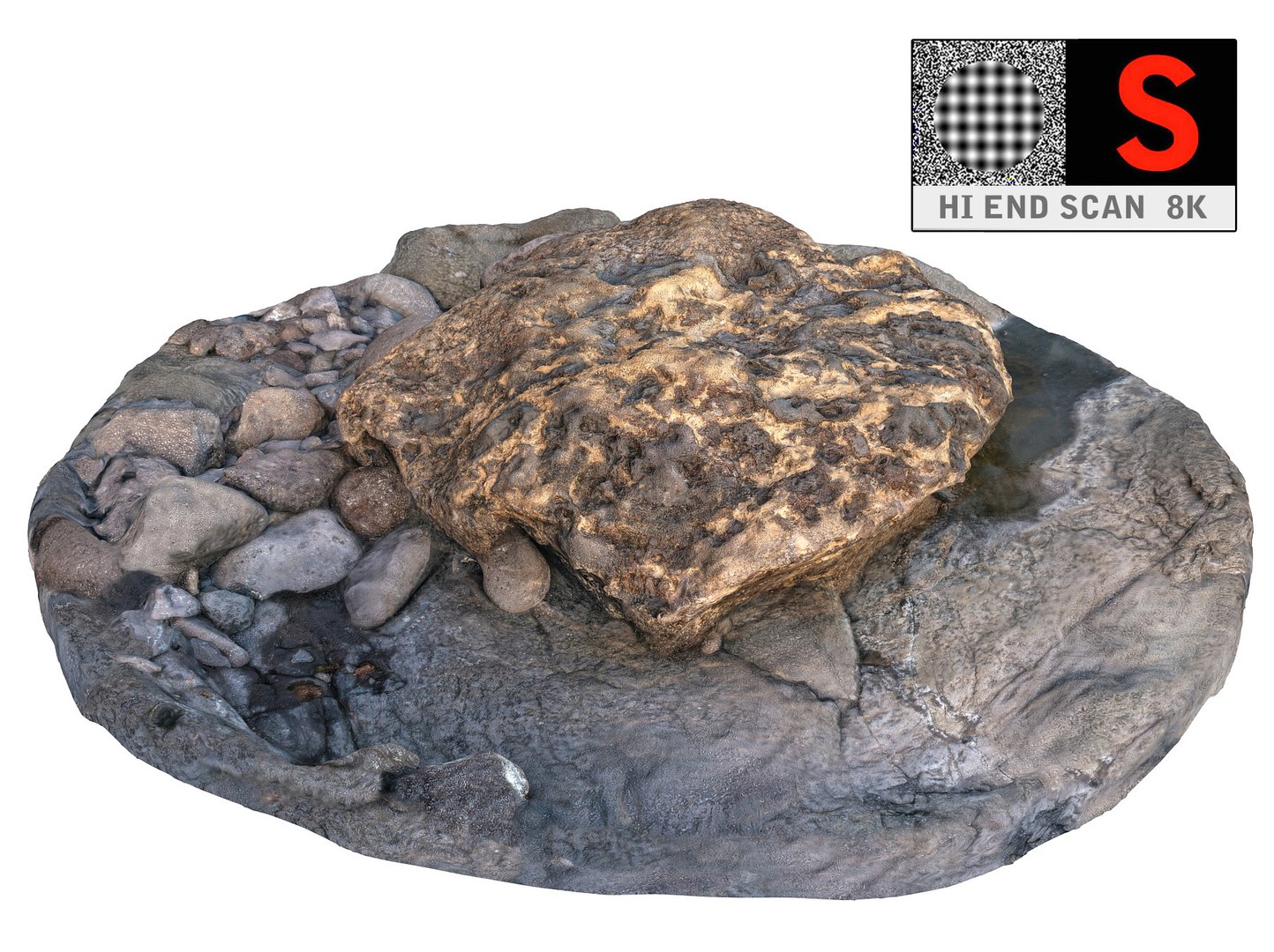 maya rock scan hd 8k