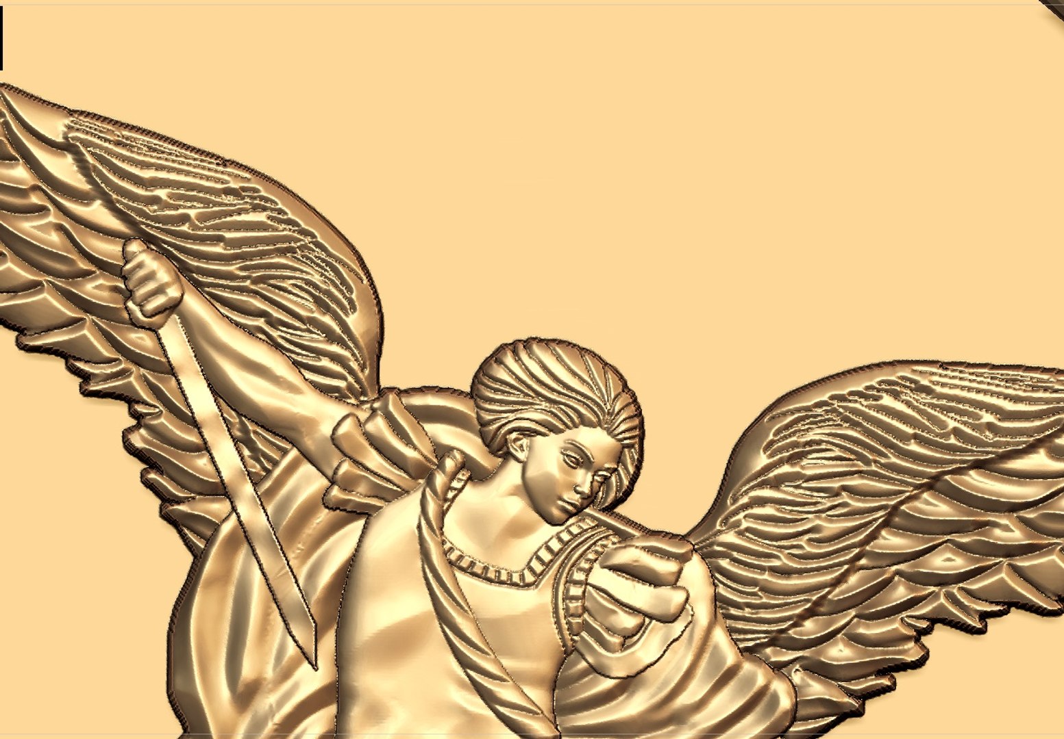 3D SAINT MICHAEL COIN PENDENT - TurboSquid 2122327
