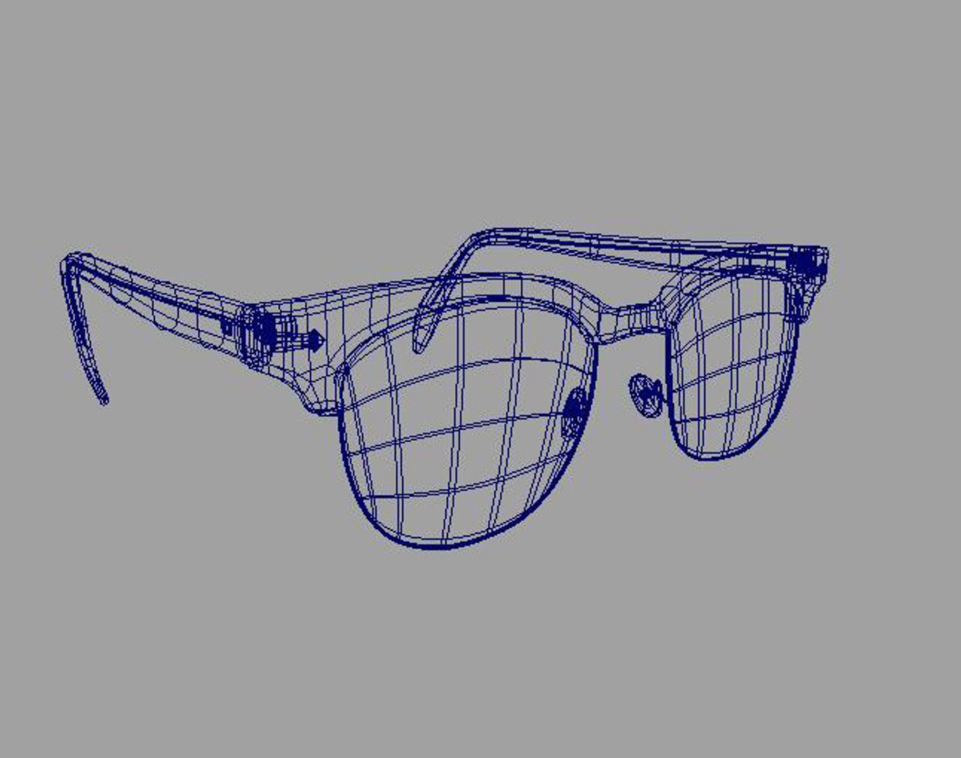 Glasses Horn Rimmed 3d Model
