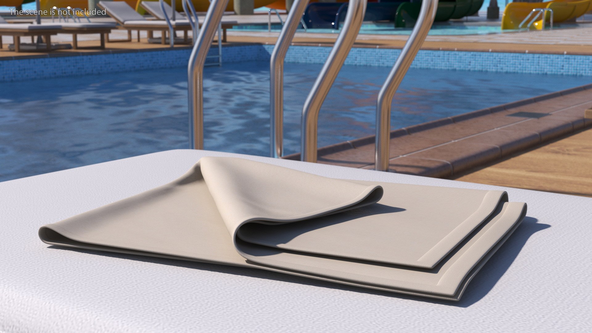 Folded Bath Towel 3D Model - TurboSquid 2314010