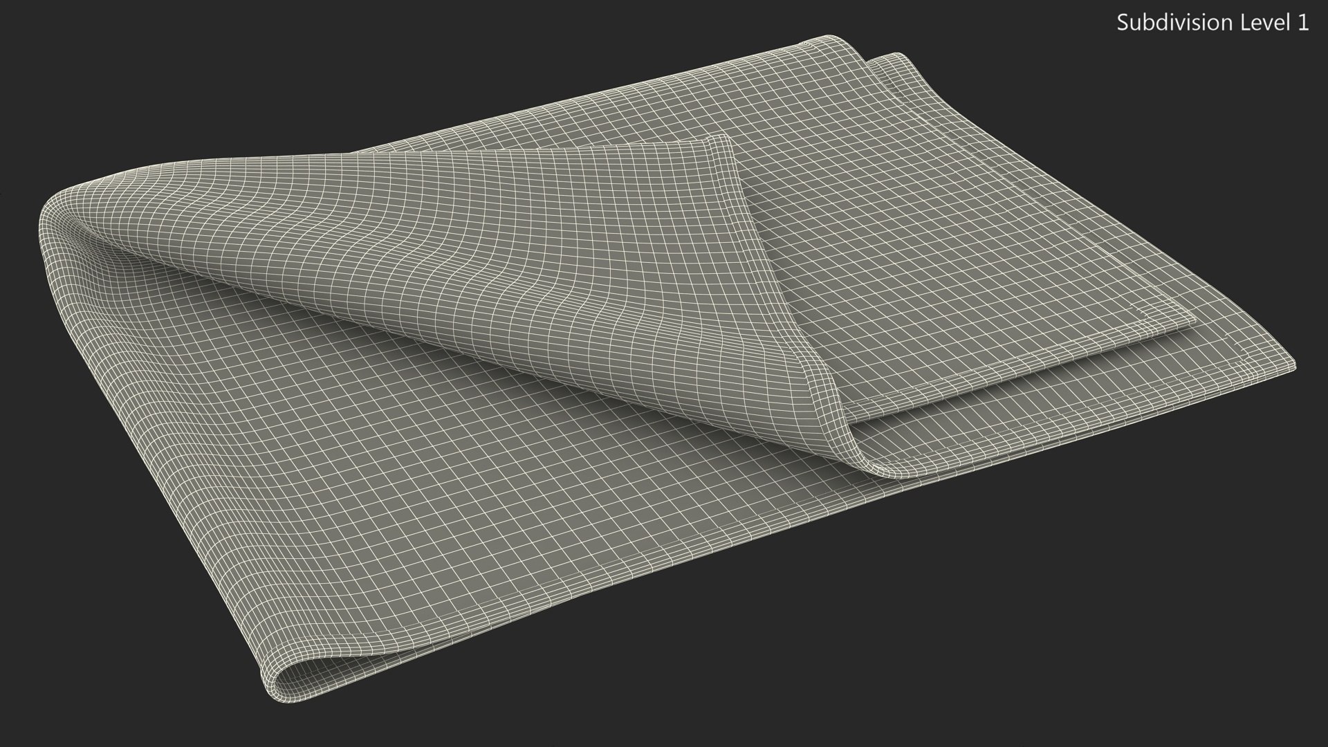 Folded Bath Towel 3D Model - TurboSquid 2314010