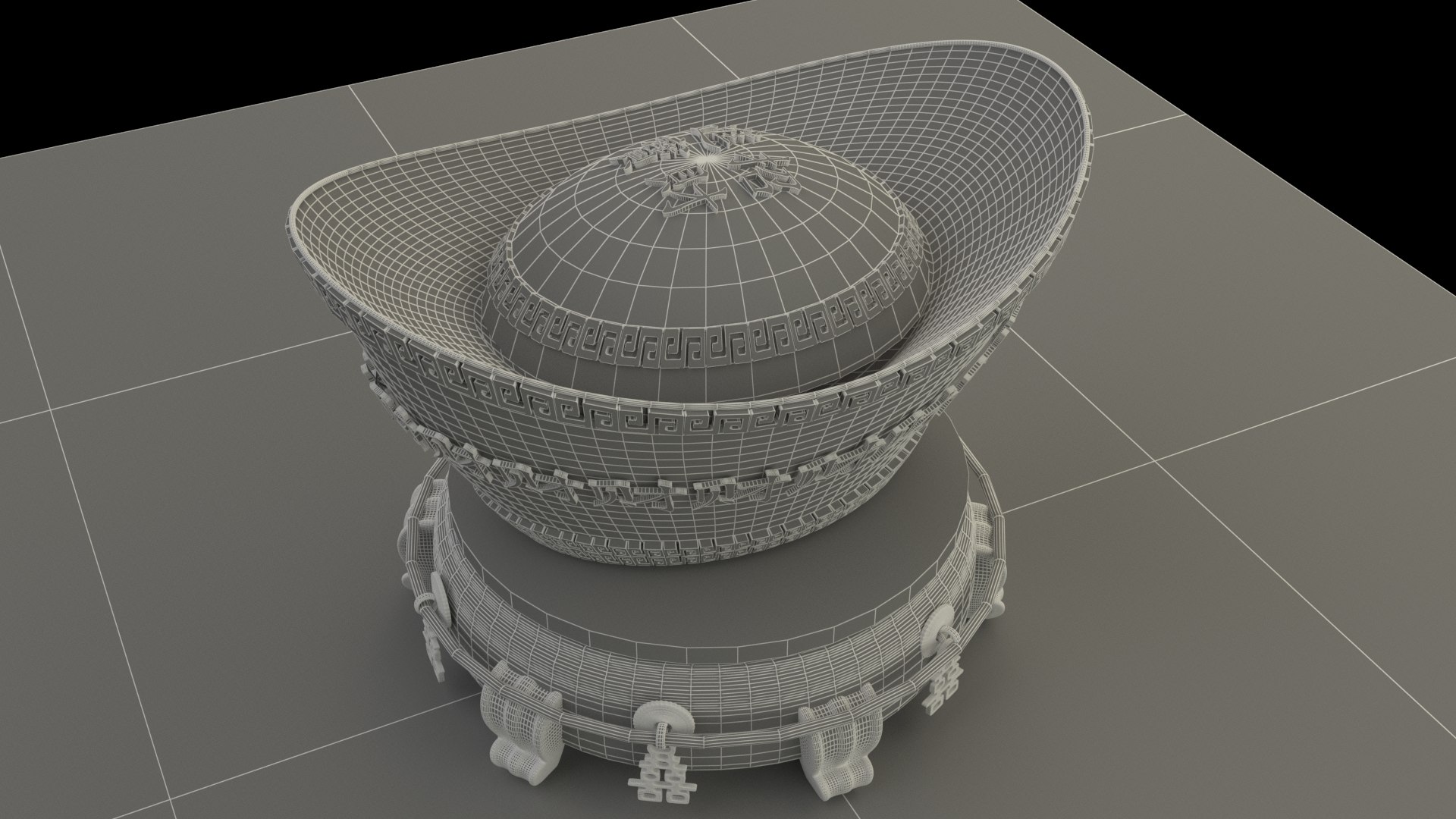 Chinese Gold Ingot 3D Model - TurboSquid 2135388