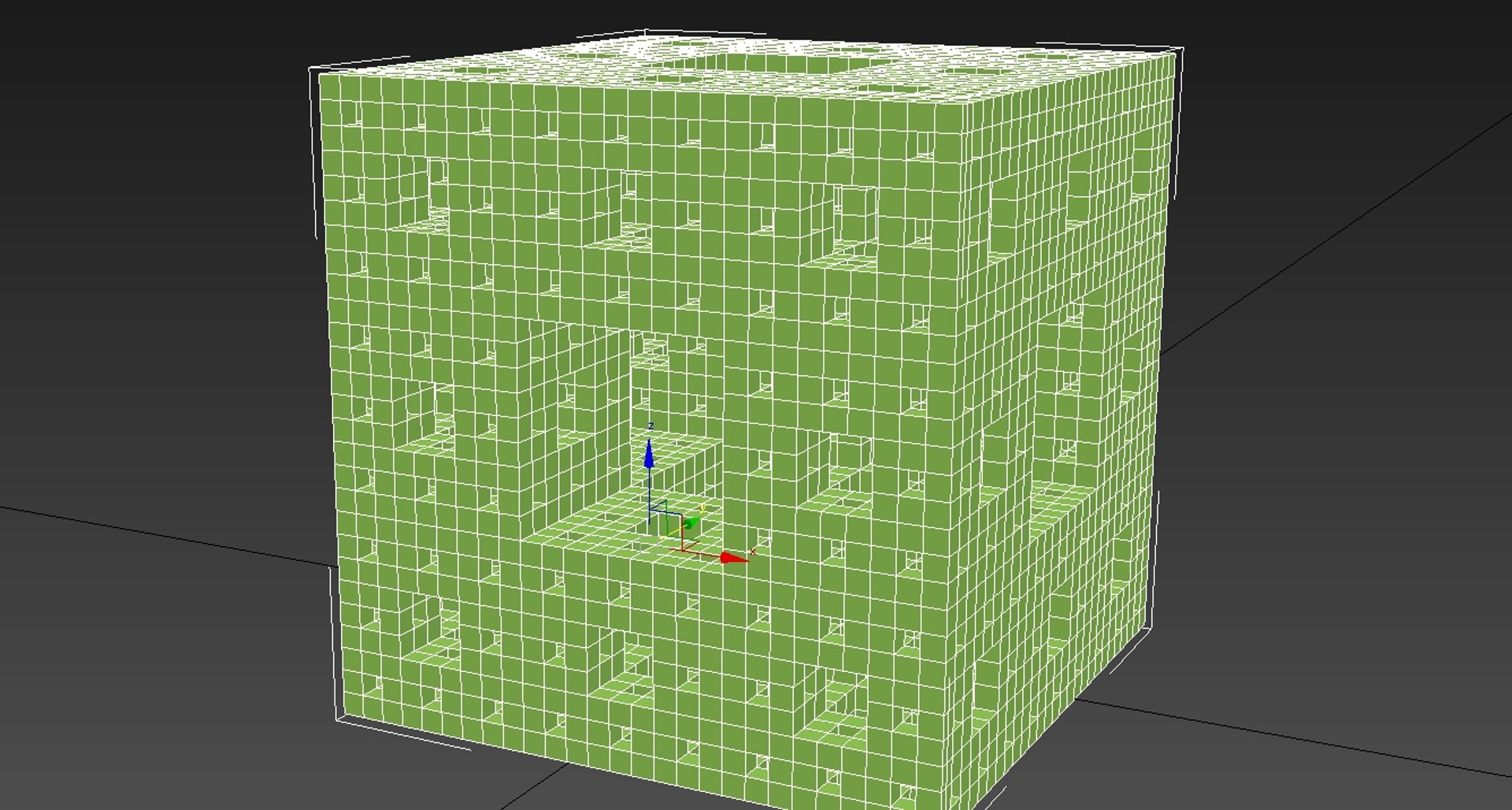 Menger Sponge Cube Model - TurboSquid 1513702