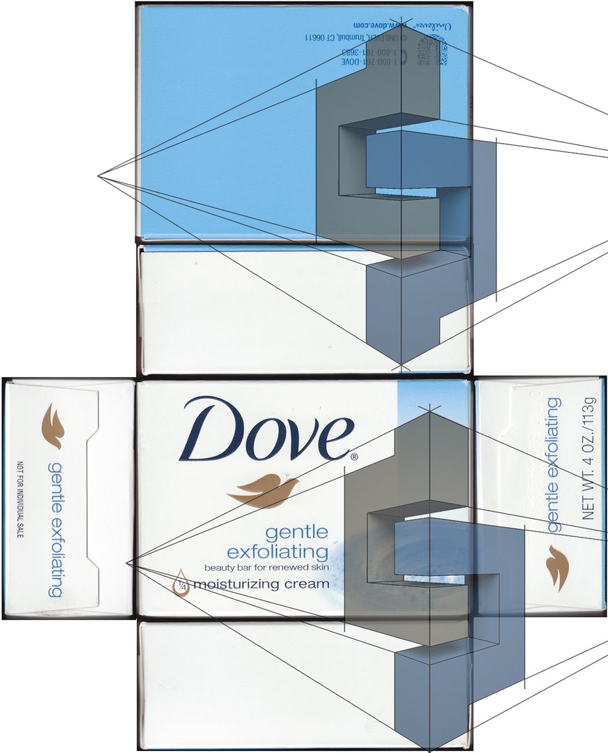 3d model dove soap bar
