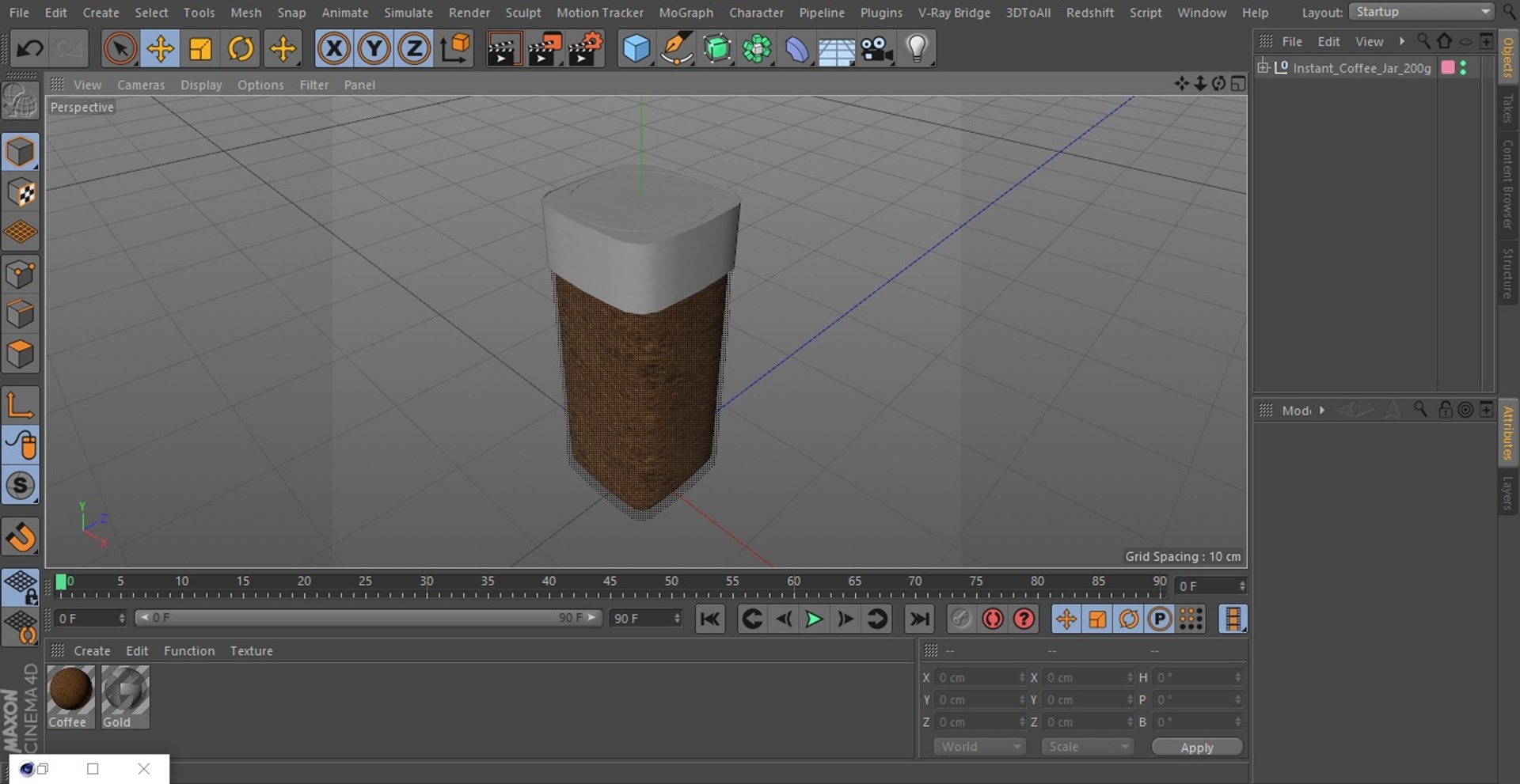 3D Model Instant Coffee Jar 200g - TurboSquid 2147289