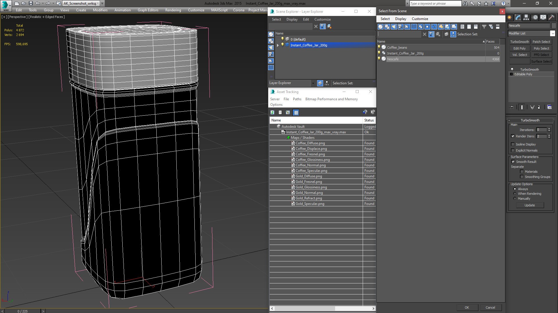 3D Model Instant Coffee Jar 200g - TurboSquid 2147289