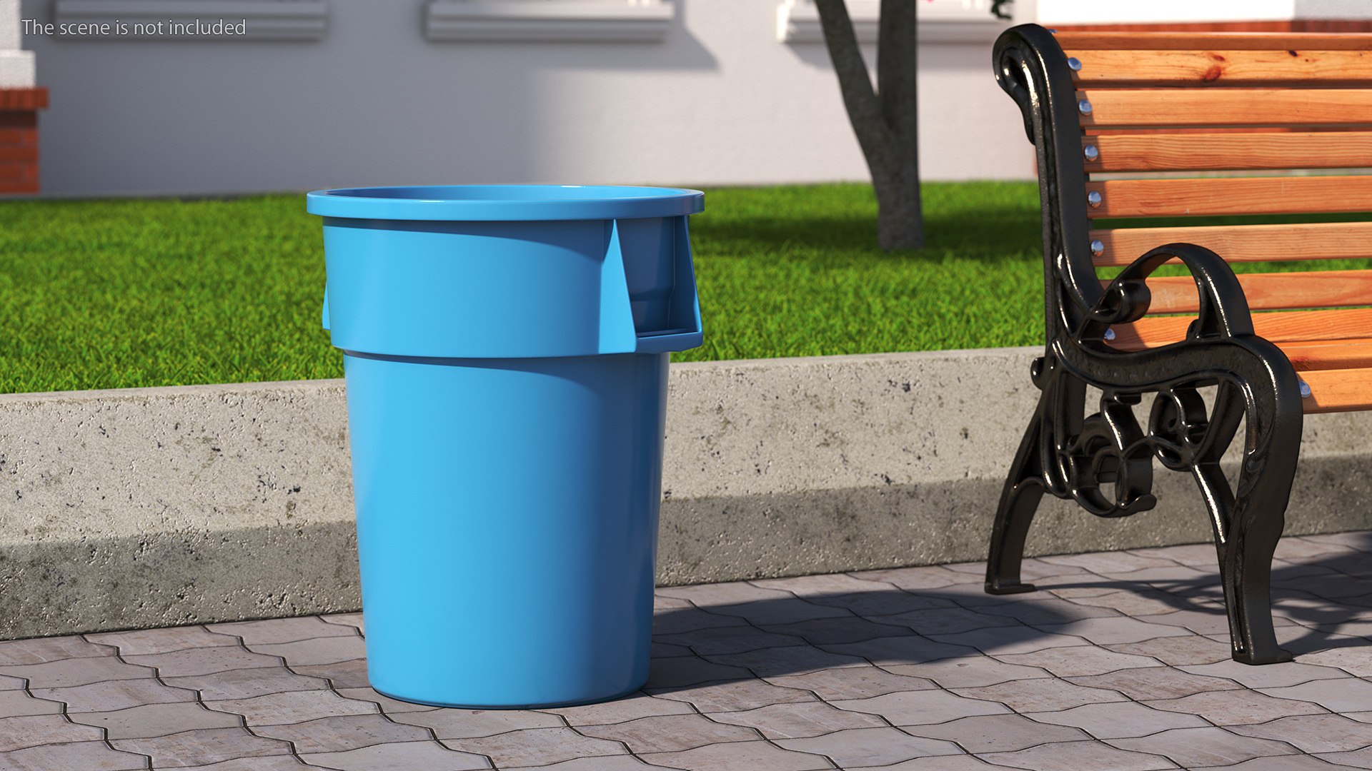 3D Model Round Trash Garbage Can Bin - TurboSquid 2207121