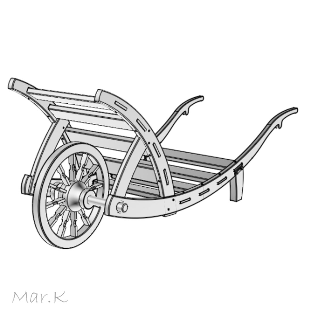 3dsmax Wheel-barrow Barrow
