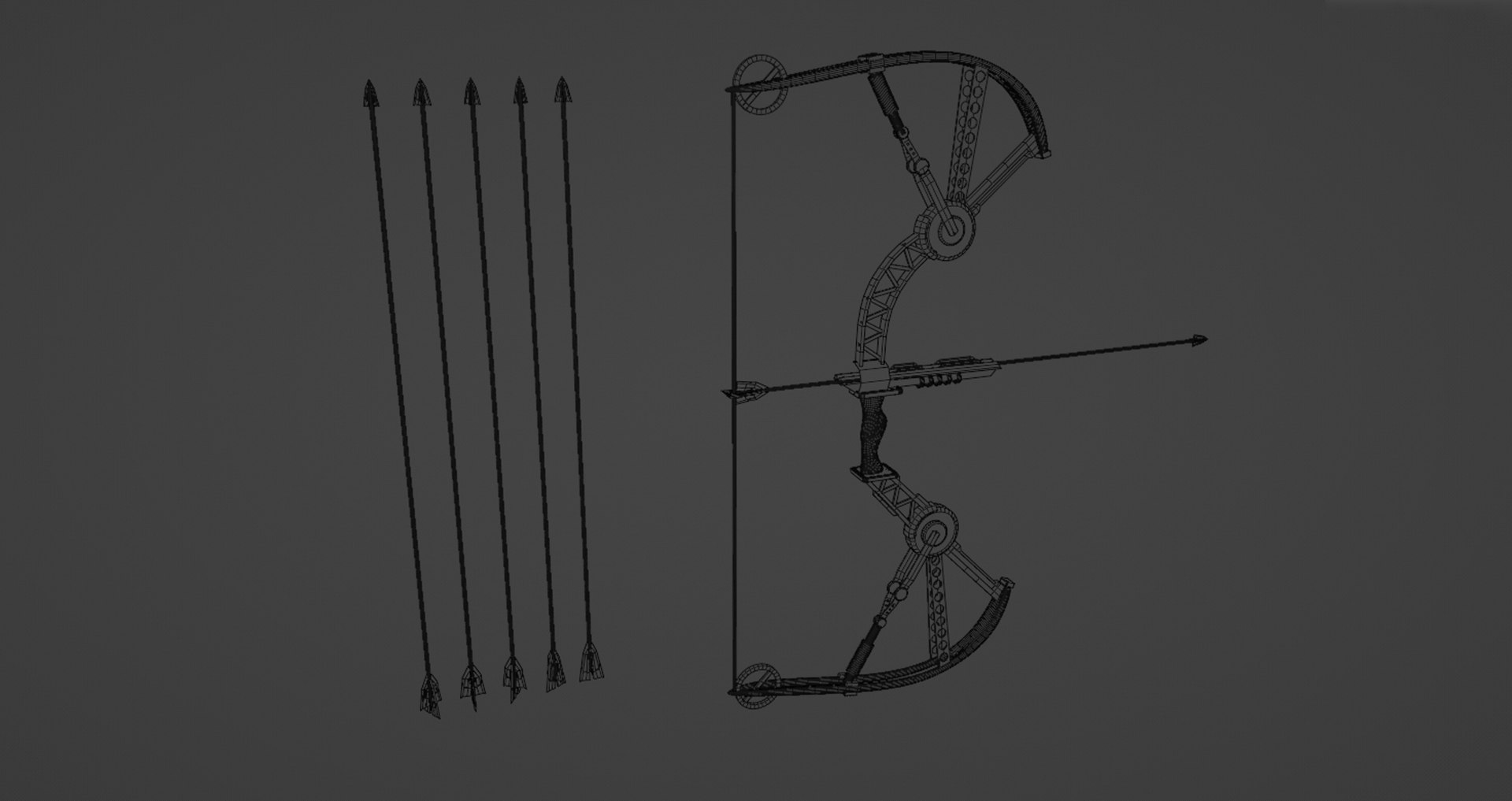 High Tech Bow LightArrowWeapon - LAW 3D Model - TurboSquid 2036483