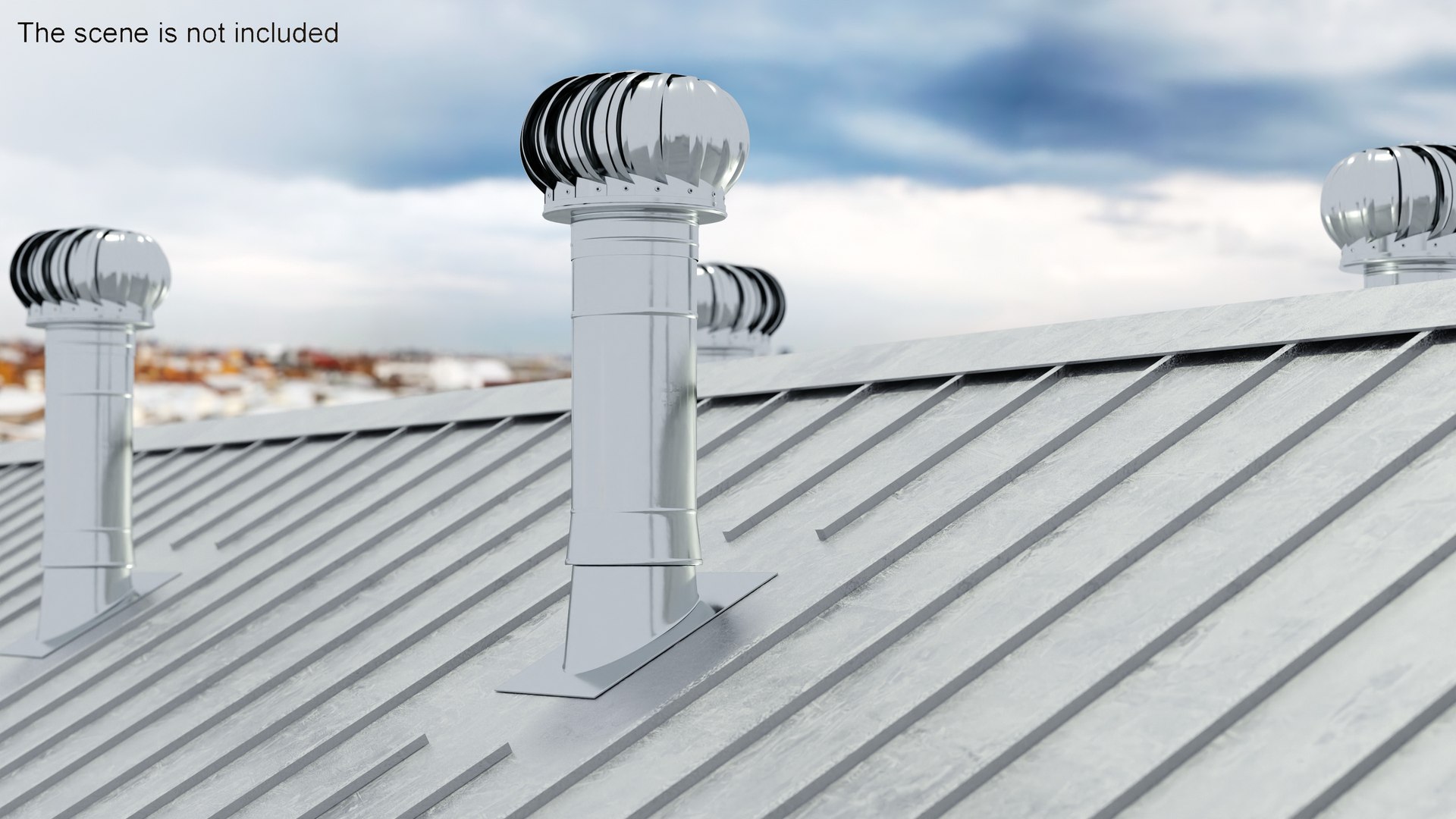 3D Model Round Stainless Steel Chimney Corner Base - TurboSquid 2047643