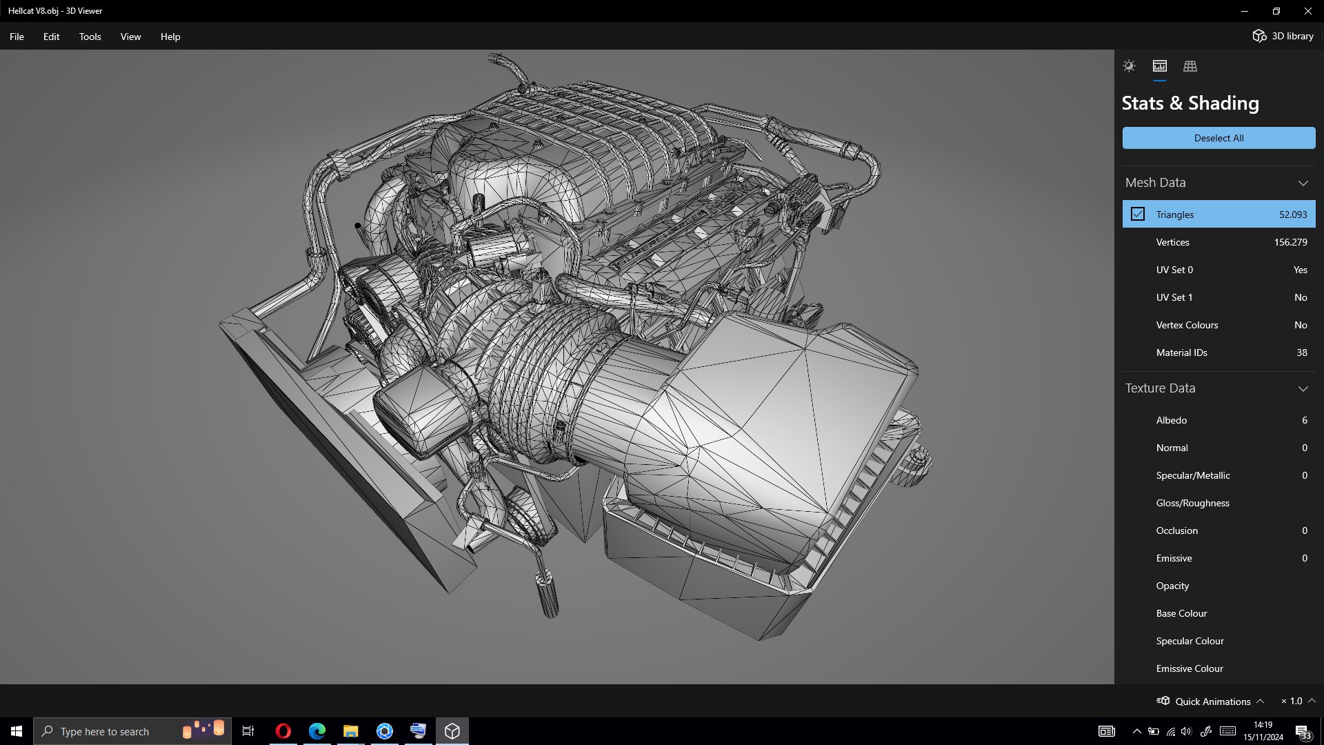 3D Dodge Hellcat Supercharged Hemi V8 Engine - TurboSquid 2308470