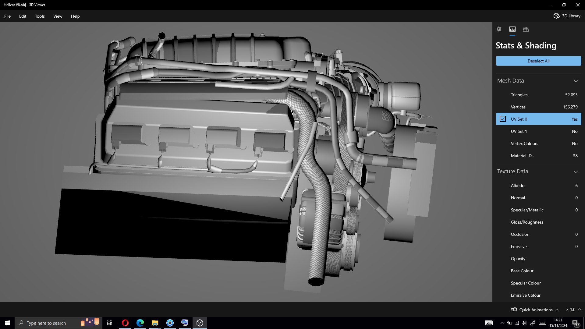 3D Dodge Hellcat Supercharged Hemi V8 Engine - TurboSquid 2308470