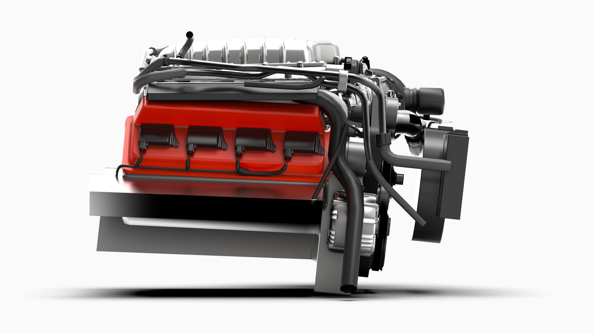 3D Dodge Hellcat Supercharged Hemi V8 Engine - TurboSquid 2308470