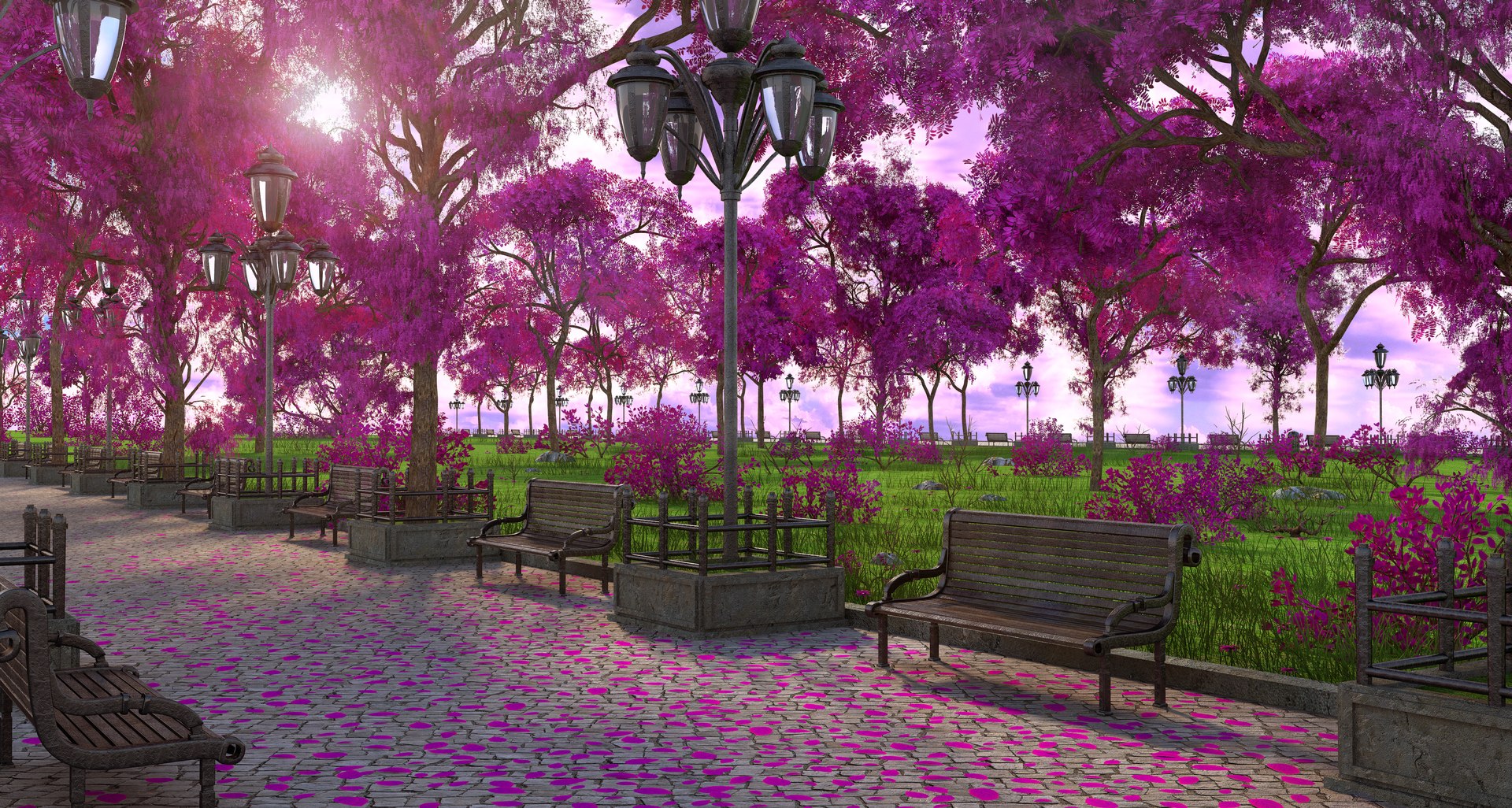 Park lilac 3D model - TurboSquid 1420334