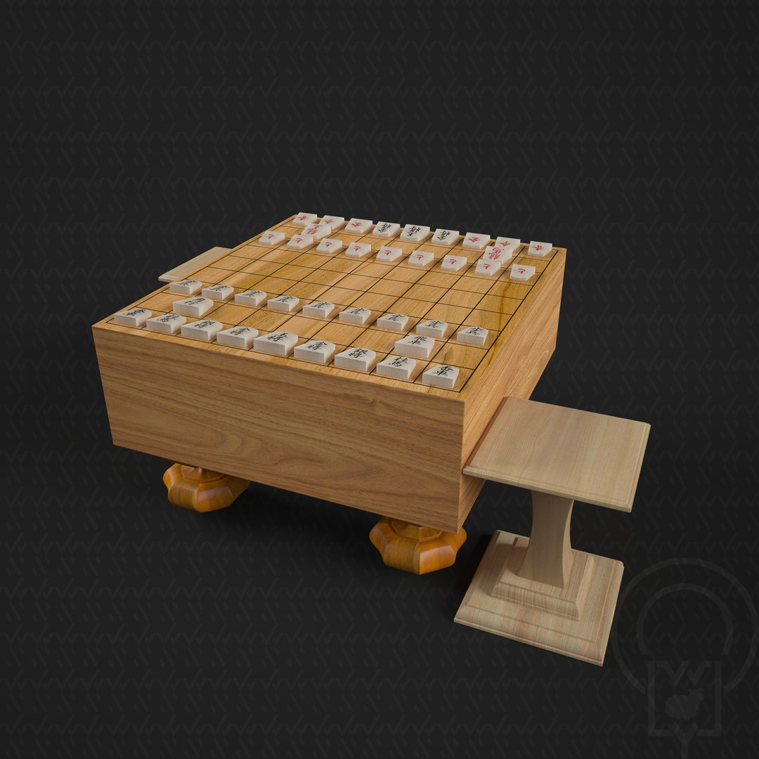 Chess Japanese Shogi - 2 Masked - Traditional 3D Model - TurboSquid 2039644