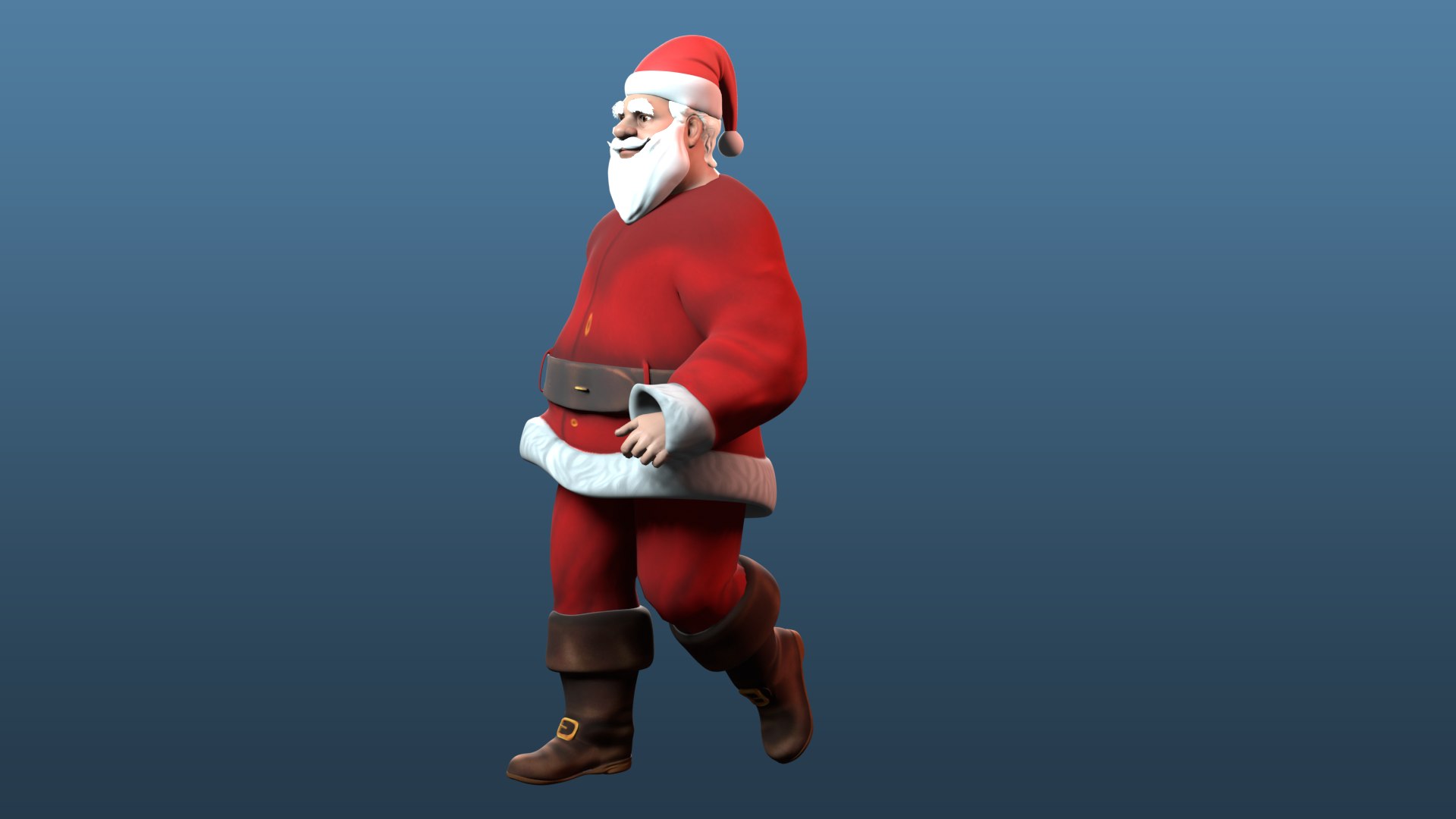 Cartoon Santa Claus 3D Model - TurboSquid 2168266