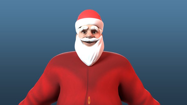 modelo 3d Papá Noel de dibujos animados - TurboSquid 2168266