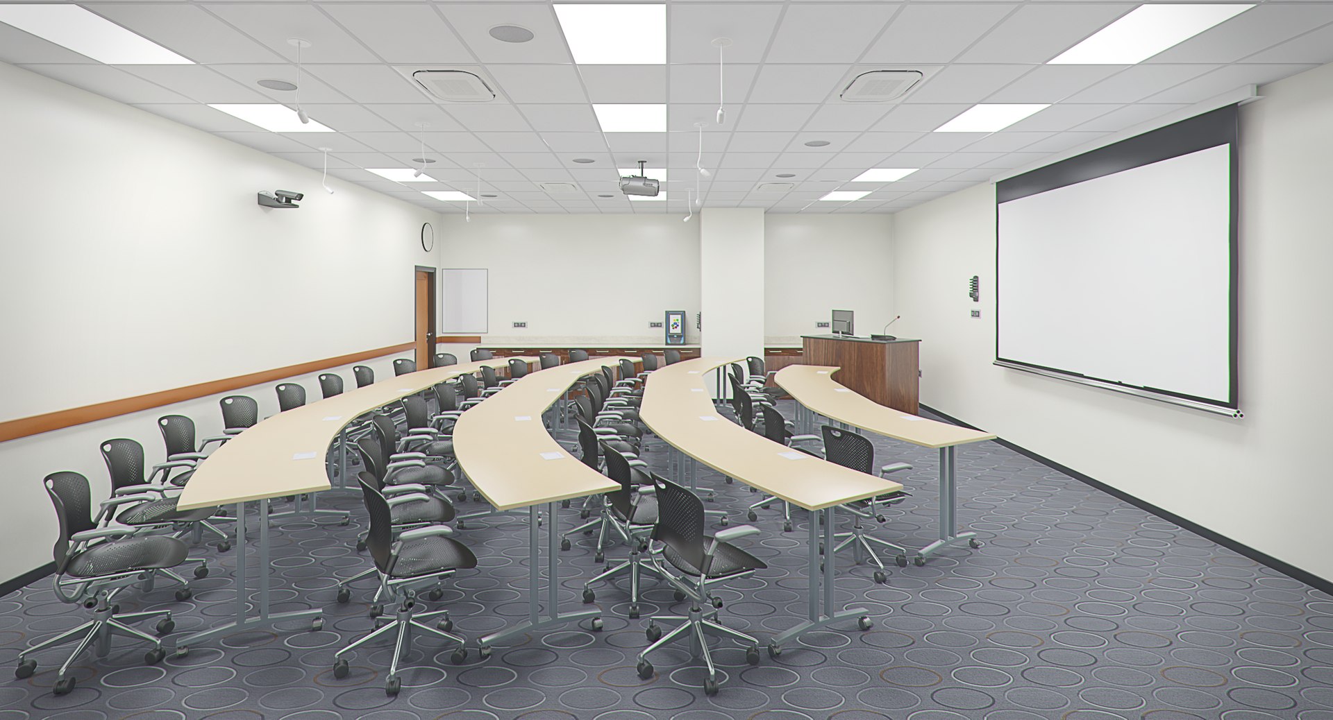 3D Class Room Realistic Model - TurboSquid 1245003