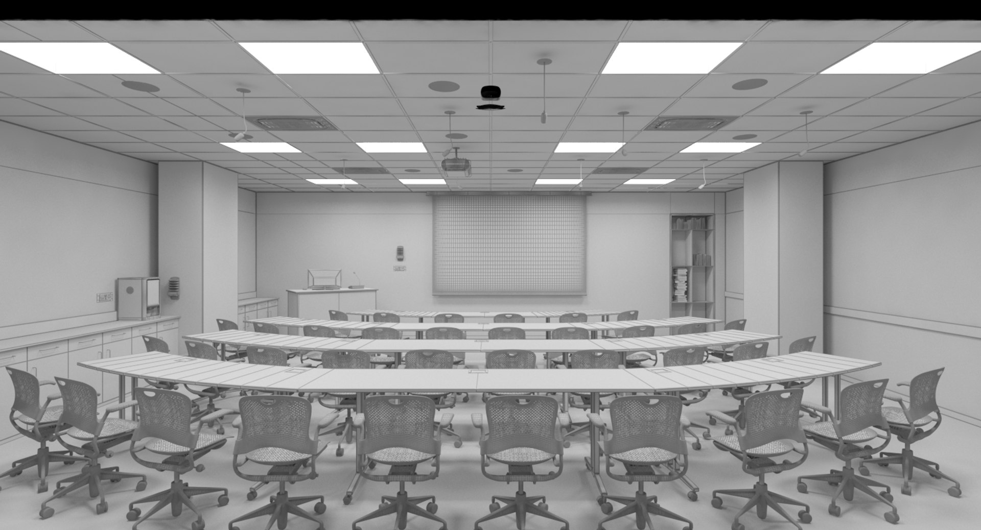 3D Class Room Realistic Model - TurboSquid 1245003