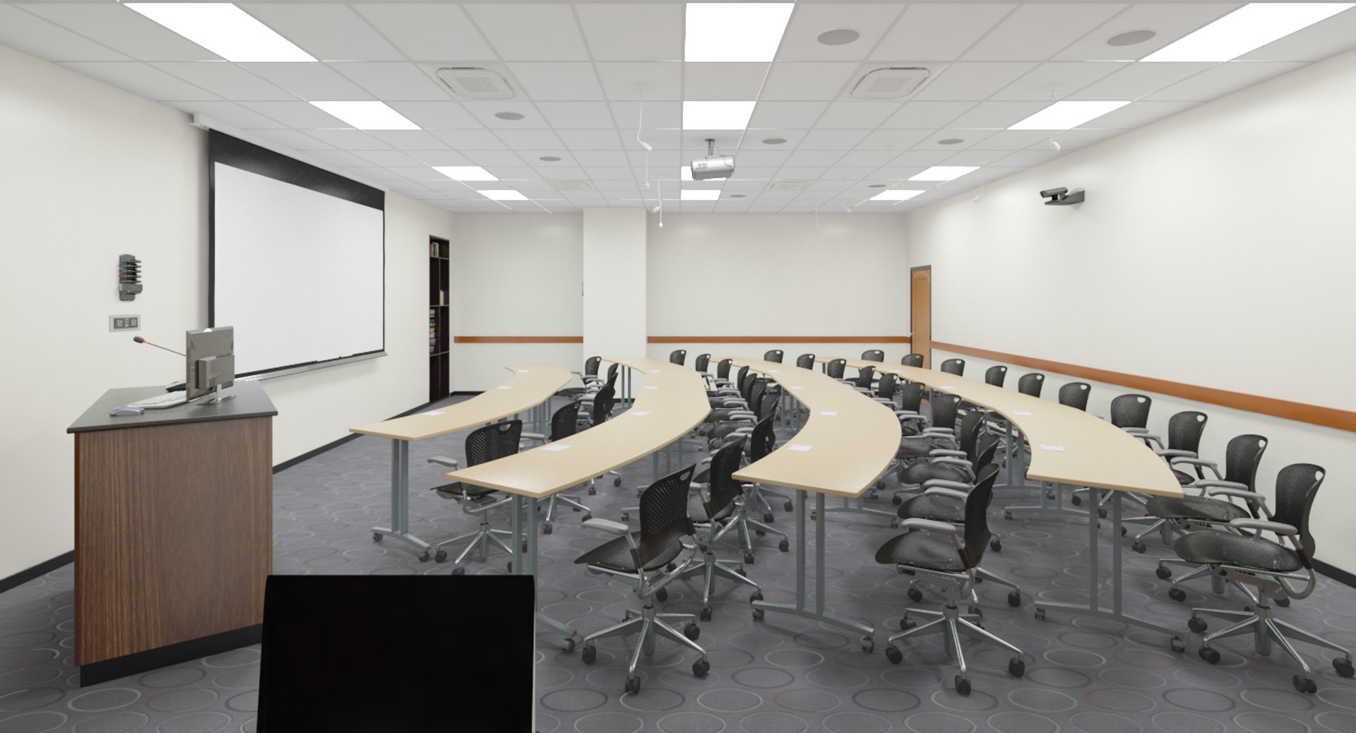 3D Class Room Realistic Model - TurboSquid 1245003