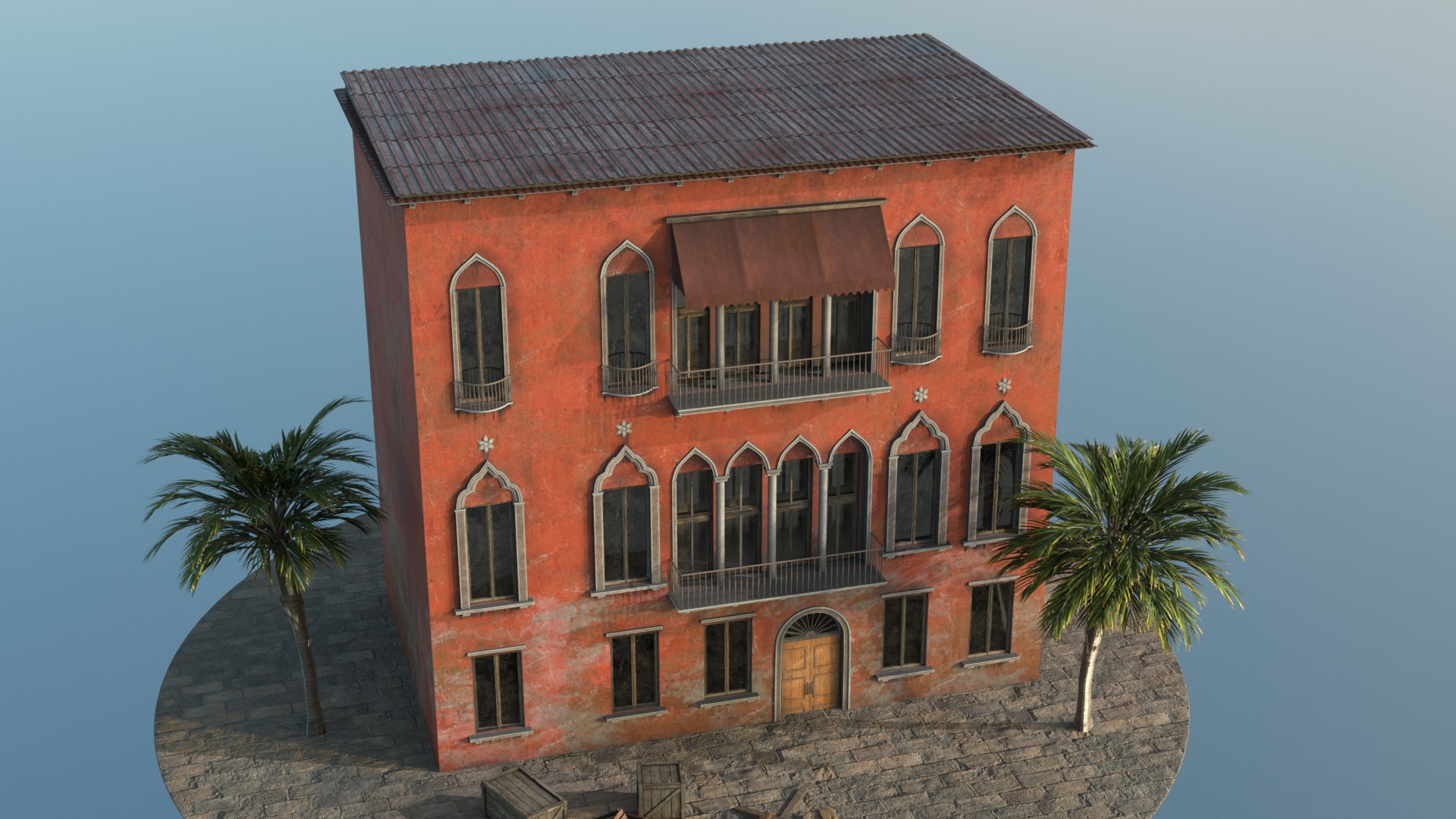 3D Italian House - TurboSquid 2307697