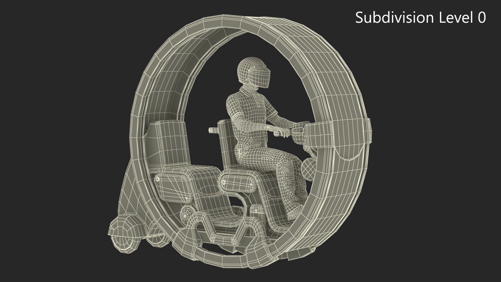 3D Man In Helmet Driving Sci-Fi Car Tube Model - TurboSquid 2201951