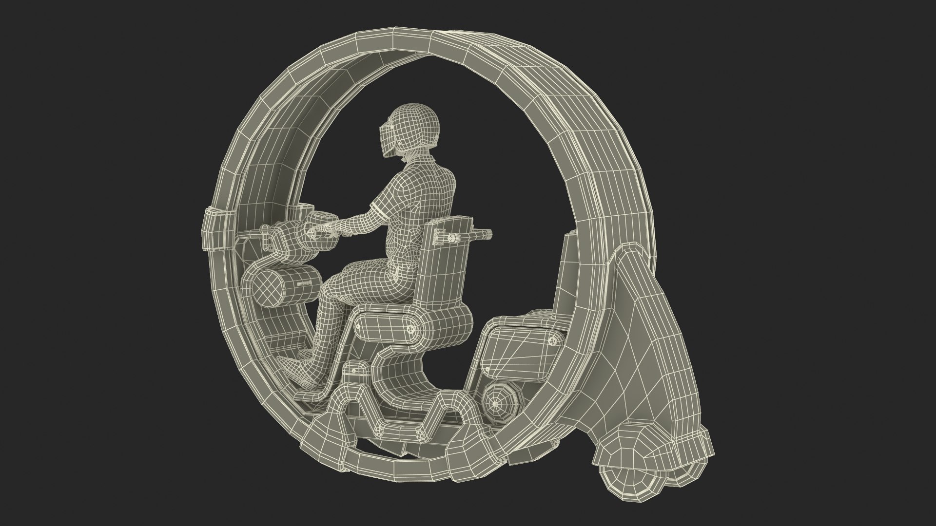 3D Man In Helmet Driving Sci-Fi Car Tube Model - TurboSquid 2201951