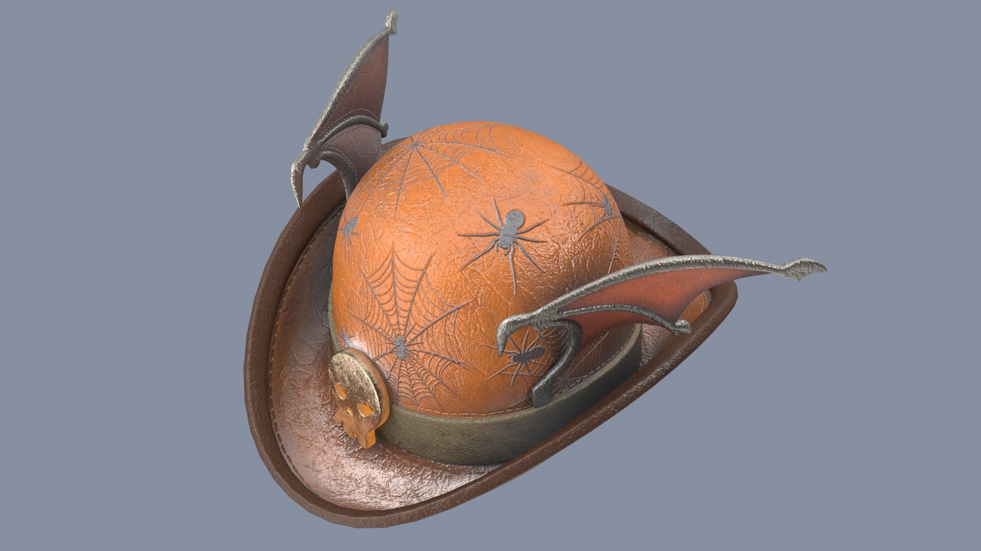 3D Enchanted Orange Witch Hat - TurboSquid 2432680