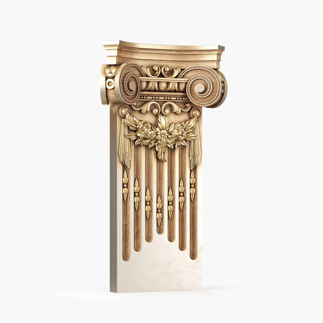 3D Carved Classical Capital Model - TurboSquid 1778660
