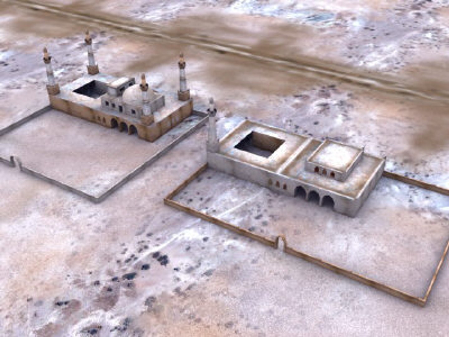 Maya Arab Building Desert Town