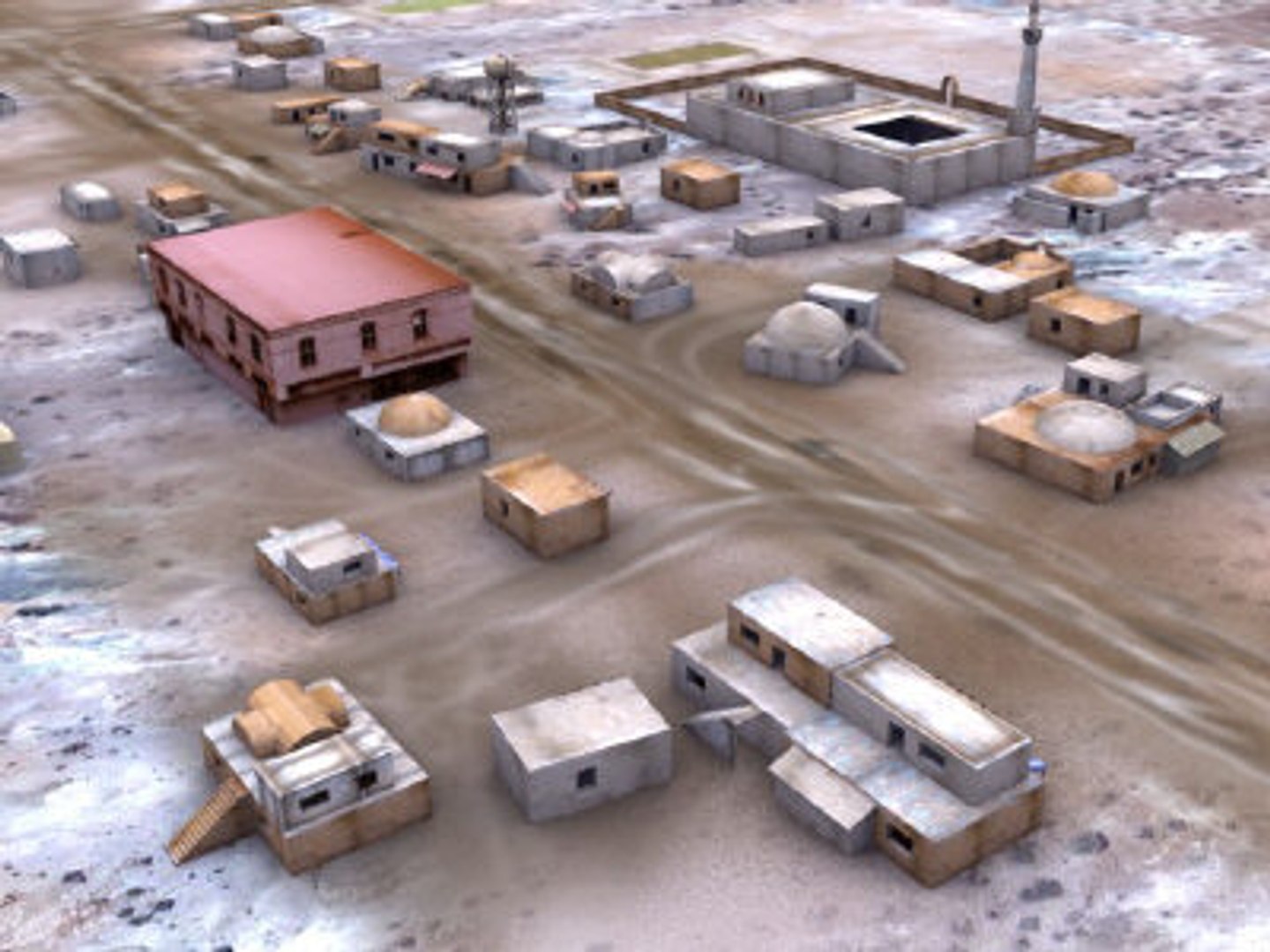 Maya Arab Building Desert Town